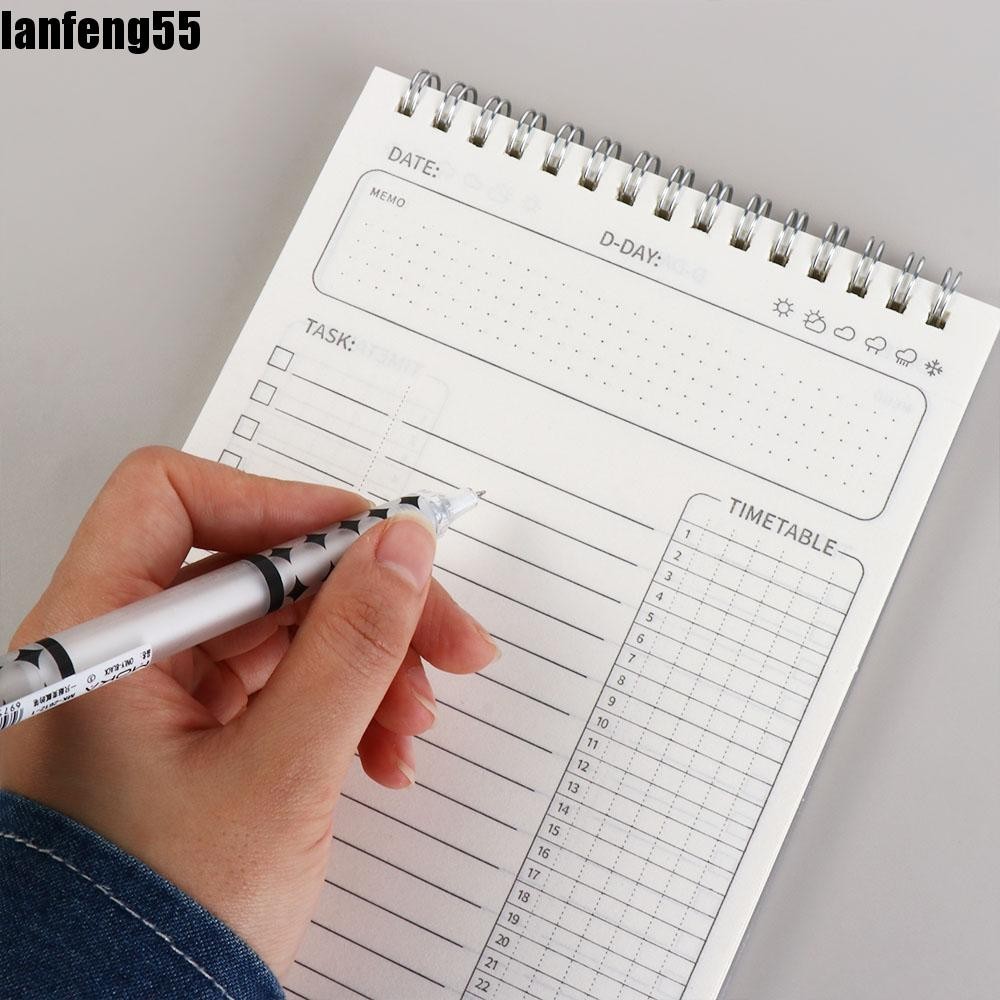 LANFENG Schedules Organizer, Time Management Daily Planner Chart To Do ...