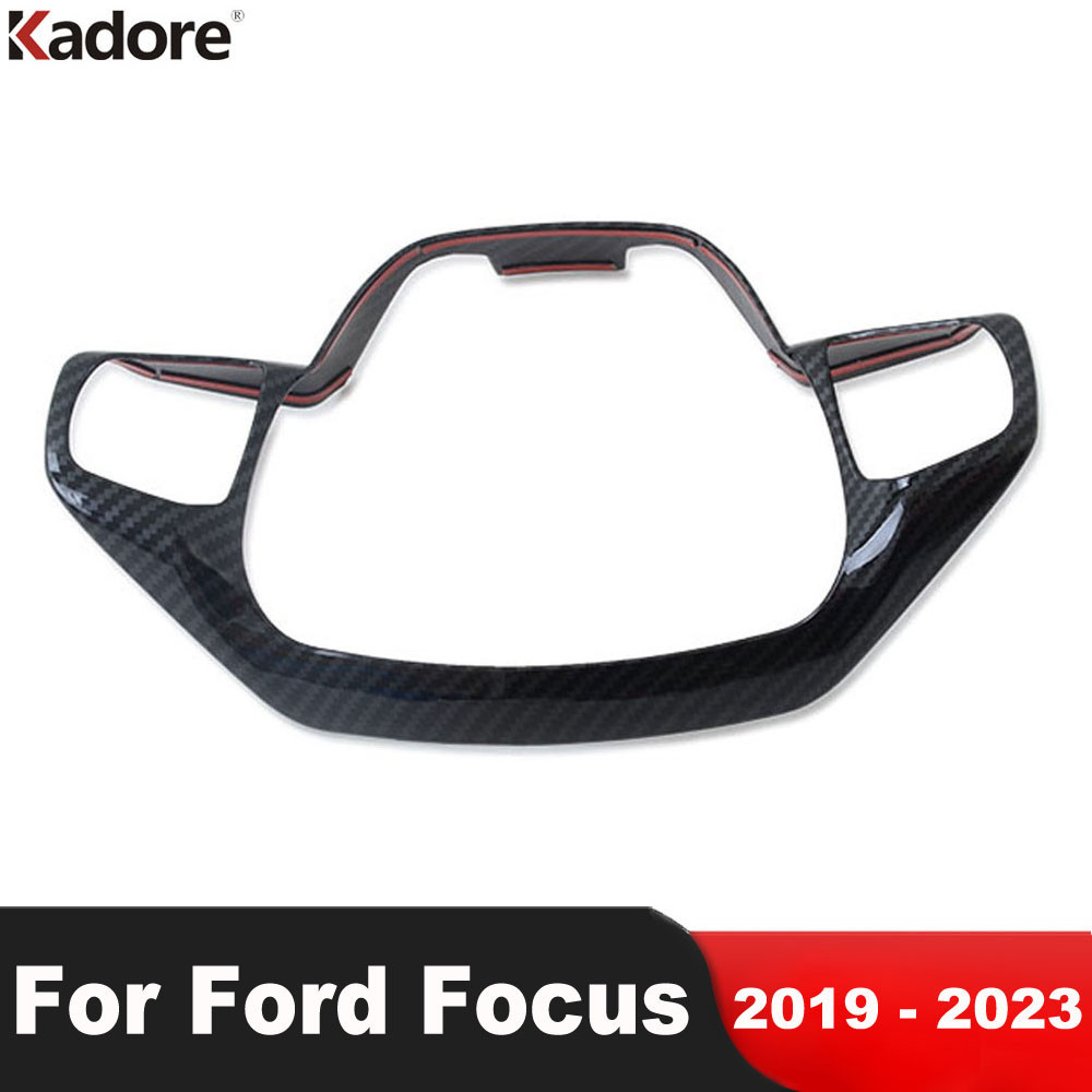 Car Steering Wheel Panel Cover Trim For Ford Focus 2019 2020 2021 2022 ...