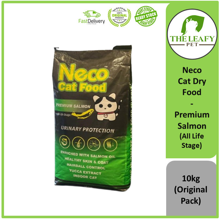 Neco Cat Dry Food Premium Salmon ( All Life Stage ) - 10kg Original ...
