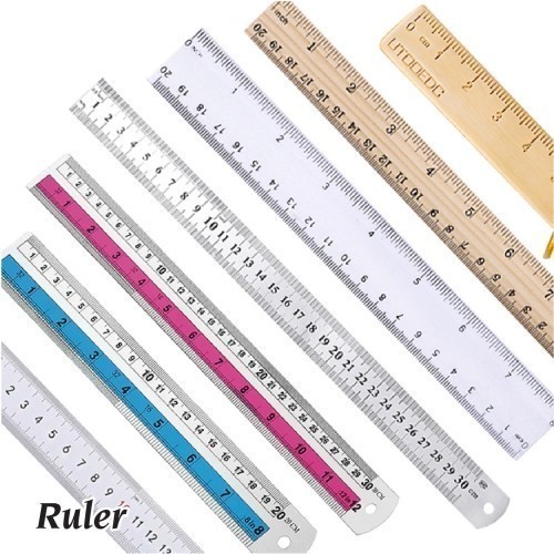 Ruler 15cm 20cm 30cm | Plastic Straight Ruler | Steel Ruler | Aluminium ...