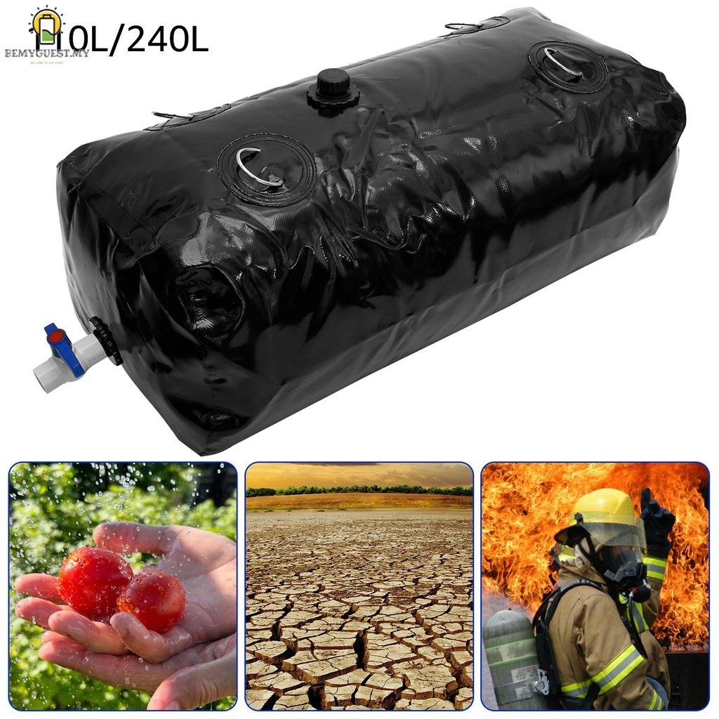 110L/240L Water Tank with 3/4 Spigot and Overflow Kit Portable Water ...