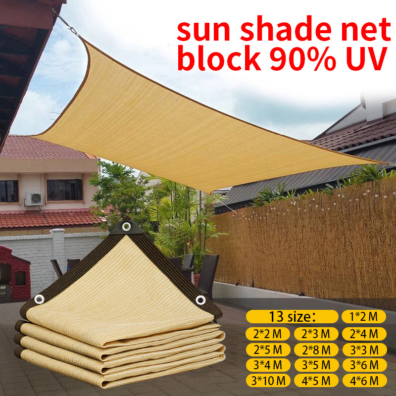 Sun Shade Net Outdoor Awnings Sun Shelter Sunscreen Garden Net Sun ...
