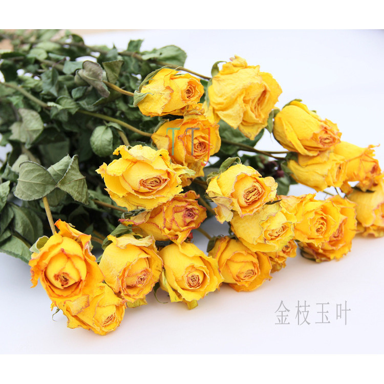 Dried Flower Rose Multi-Headed Rose Bubble Dried Flower Bouquet Dried ...