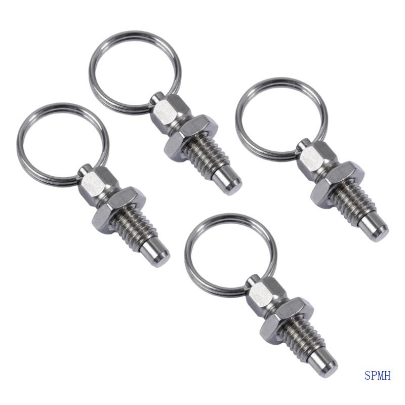 SUP 4 Pcs Pull Ring Indexing Plunger Knob Plunger Lock-Out Type Knob ...