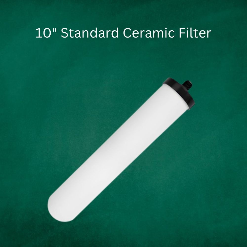 Standard Ceramic Water Filter 10" Candle 0.4 micron filtration (Short ...