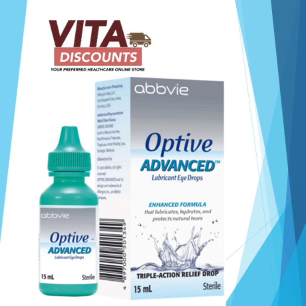 ABBVIE OPTIVE ADVANCED EYE DROPS 15ML EXP01/2026 | Shopee Malaysia