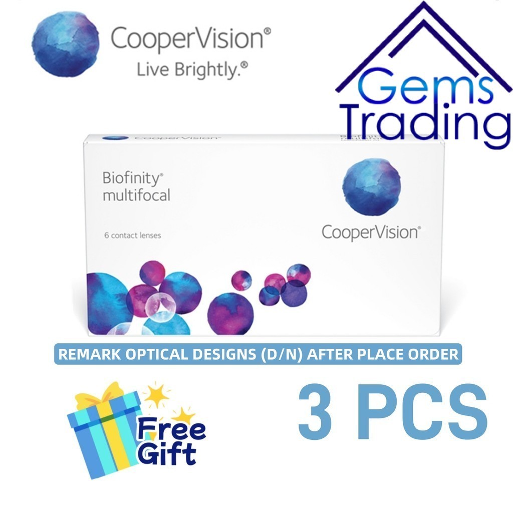 (3 PCS ) Cooper Vision Biofinity Multifocal Monthly Disposable Silicone ...