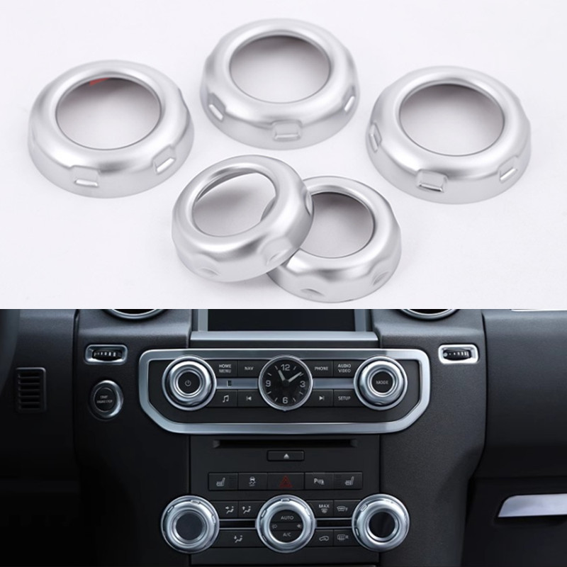 Car Volume & Air Conditioning Knobs Trim Stickers For Land Rover ...