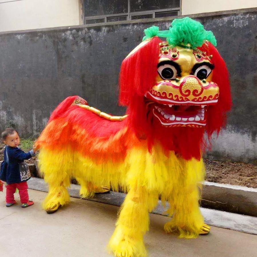 Lion Dance Electroplating Beijing Props Whole Set Adult Lion Double ...