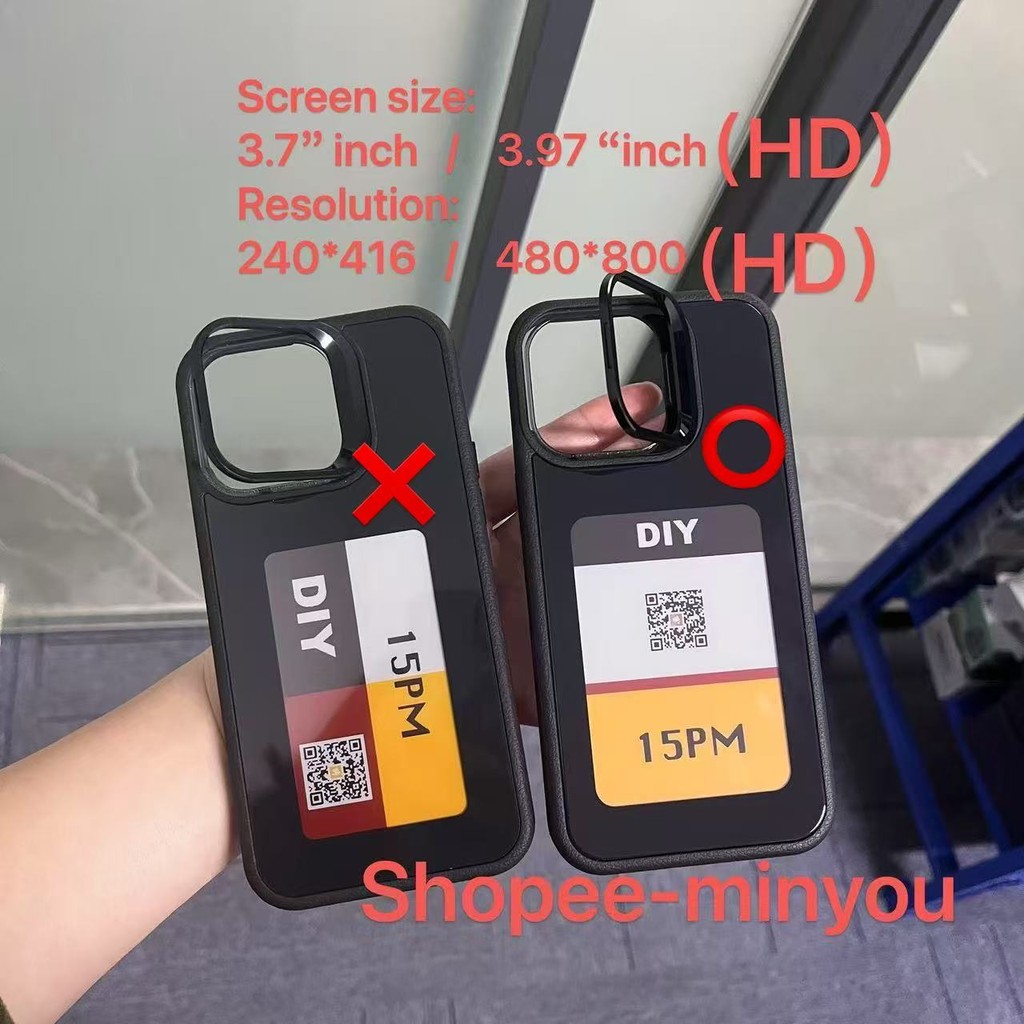 Newly upgraded four inch high-definition NFC ink screen phone case ...