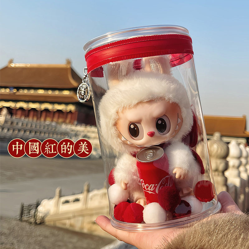 labubu V3 V2 Case can Coke labubu Display Bag PVC Organizer Box ...