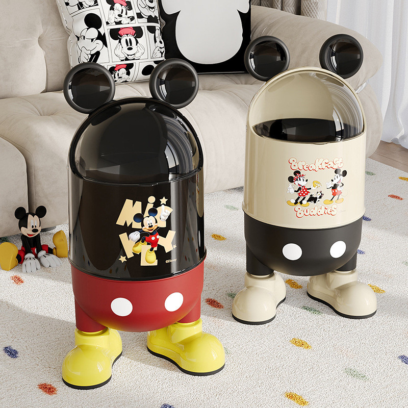 Mickey Mouse Shape Trash Can Cartoon Creative Garbage Bin Kids Room ...