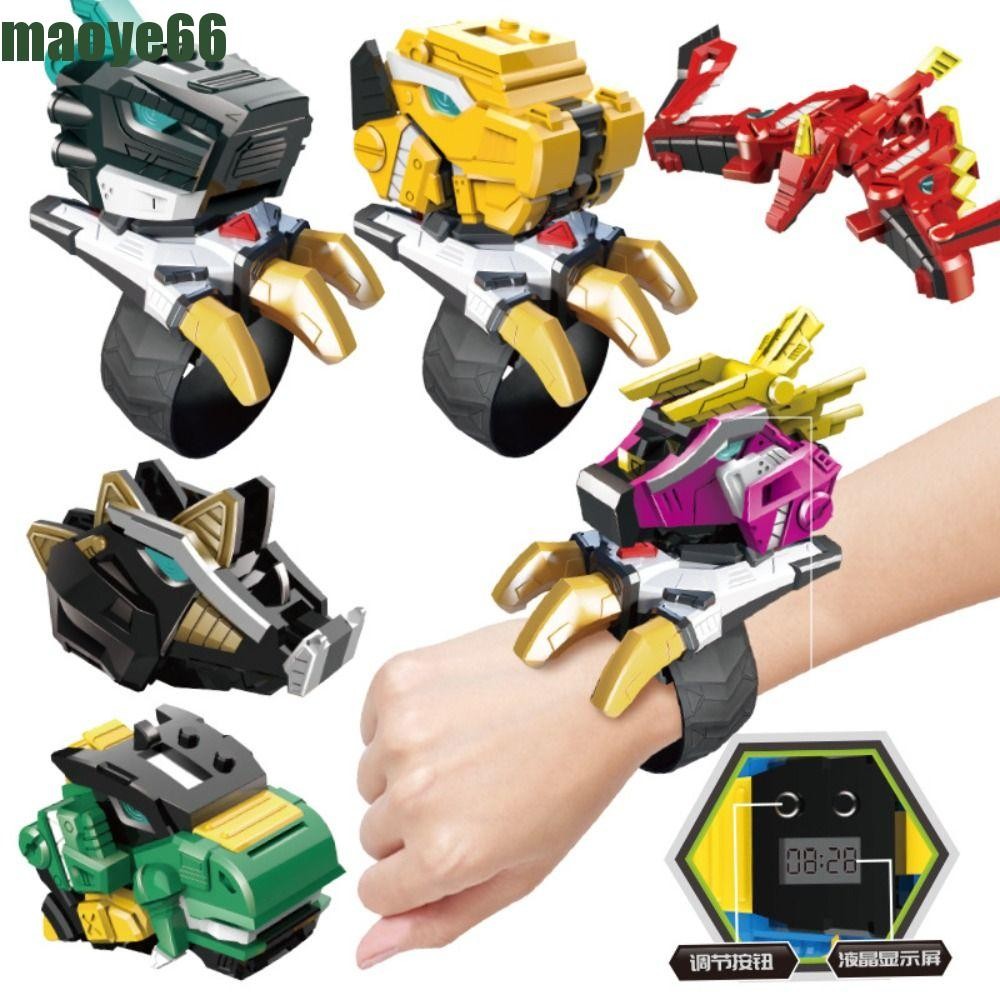 MAOYE Watch Deformation Toy, Action Figures Mecha Robot Miniforce Watch ...