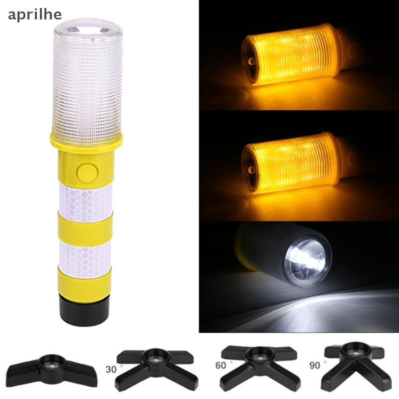 aprilhe 2pc LED Magnetic Flashlight Emergency Roadside Flares ...