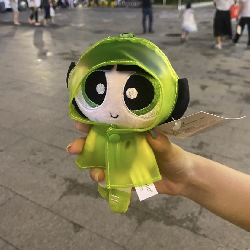 [Ready Stock] Powerpuff Girls Raincoat Dress Up Pendant Keychain Plush ...