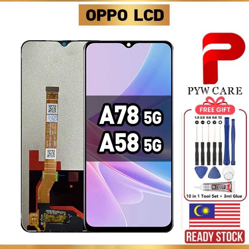 LCD Screen Compatible For Oppo A78 5G / Oppo A58 5G LCD Screen | Shopee ...