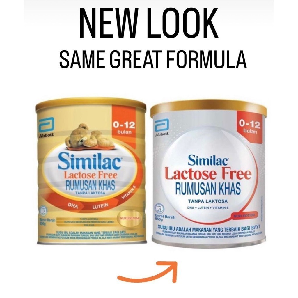 SIMILAC LACTOSE FREE 850G (0-12 MONTHS) (EXP:10/2025) | Shopee Malaysia