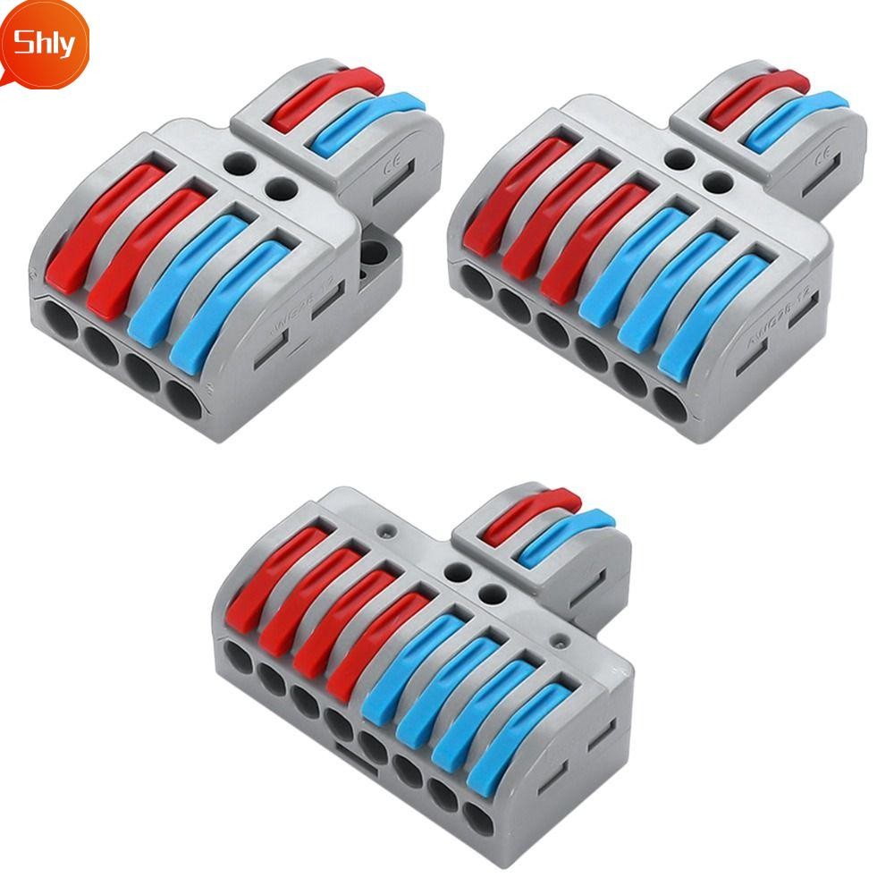 SHLY Quick Terminal Block, Universal Compact Mini Wire Connector, Quick ...