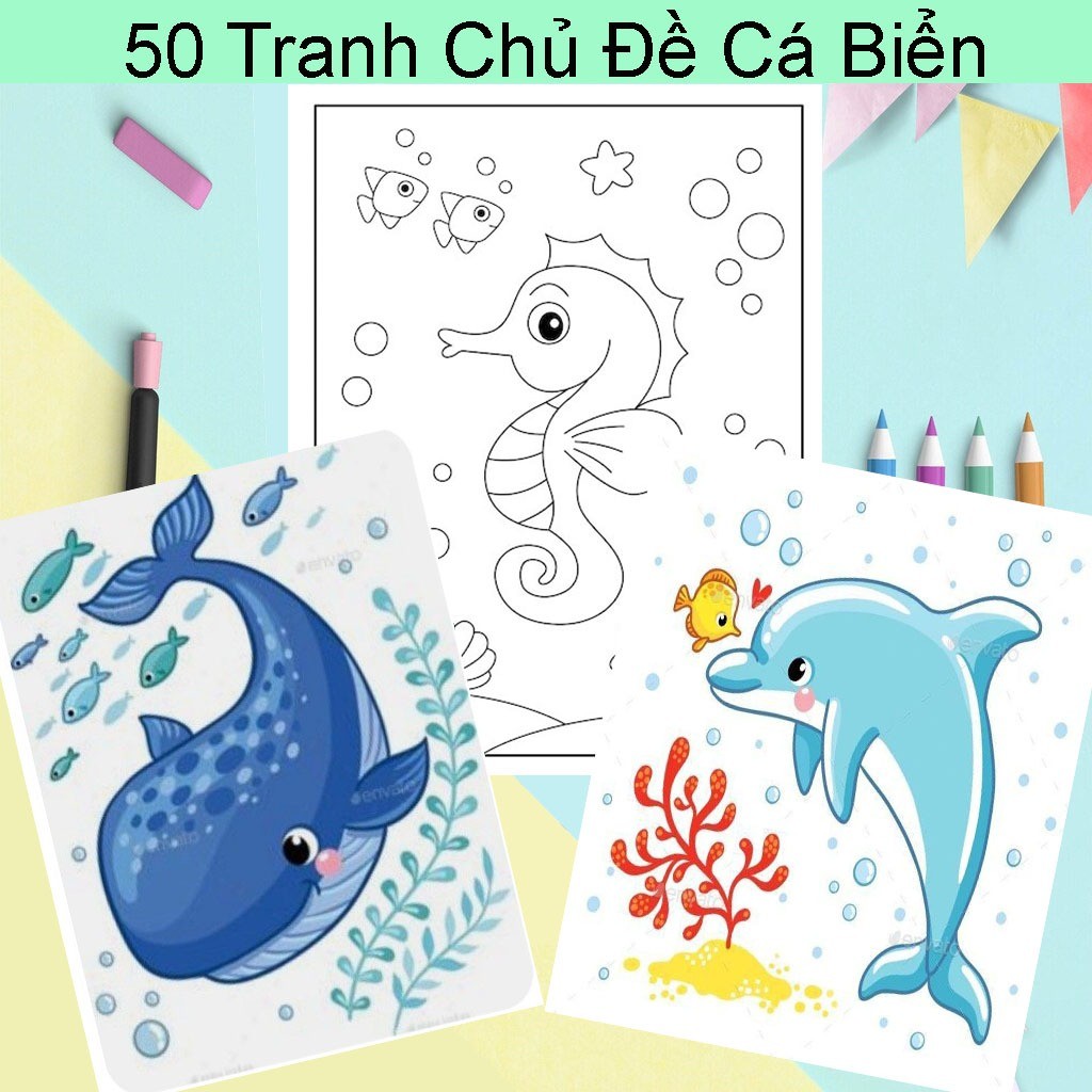 COLORING PAGES FOR KIDS - 50 coloring sheets Ocean exploration theme ...