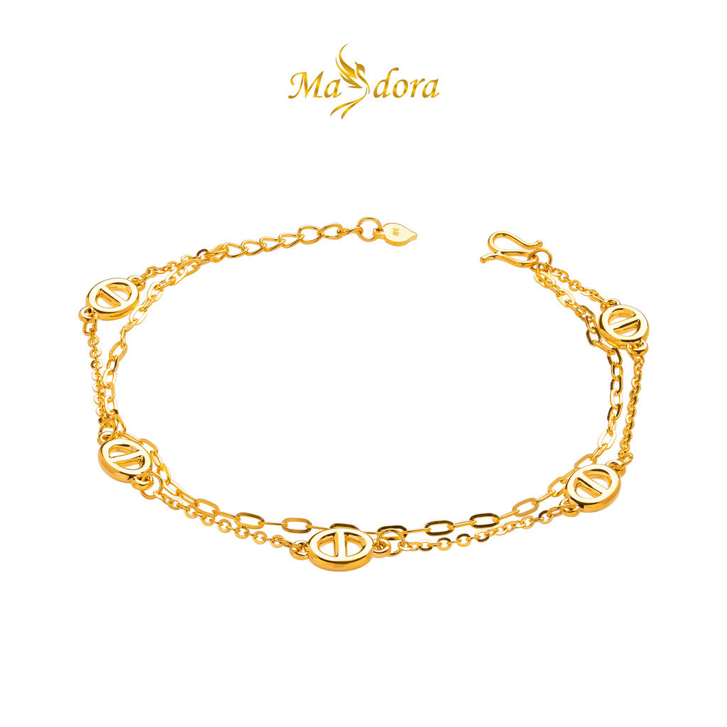 MASDORA 999 Gold Bracelet Rantai Tangan Emas ~ Plain D Links (EMAS 999 ...
