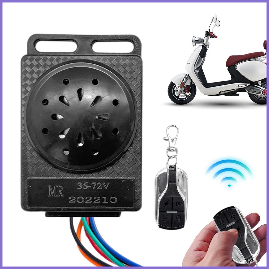 Electric Bike Alarm System Motorcycle Anti-Theft Security Burglar Alarm ...