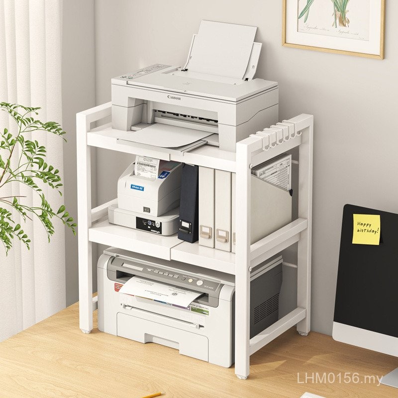 Bookshelf Shelf Shelf Printer Double Layer Computer Desk Desktop ...