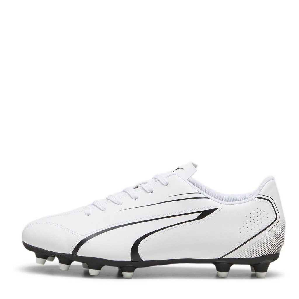 Puma Mens Victoria Firm Ground Football Boots (Puma Wht-Black) - Sports ...