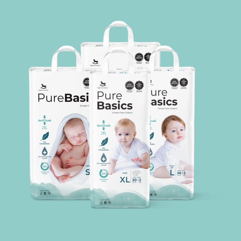 Applecrumby- Purebasic Pull Up Diapers | Shopee Malaysia