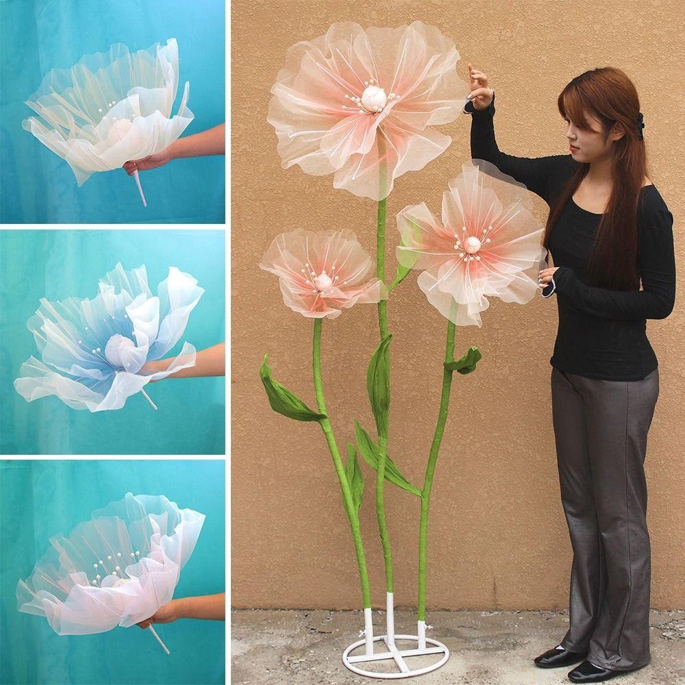 WITTE Big Simulation Flower, 40/50cm Hollow Fake Flower, Window Display ...