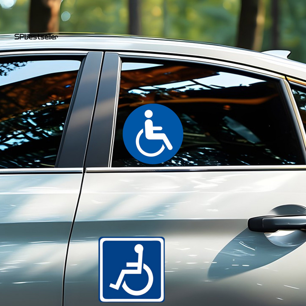 Sp Easy to Install Vehicle Stickers Vinyl Car Decals for Disabled 5pcs ...