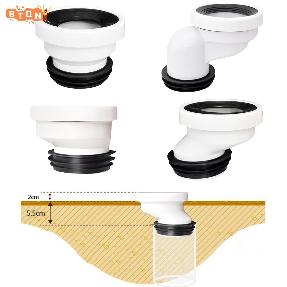 (BTQN-MY:D3) WC Connection Nozzle Connection Toilet Pipe Nozzle Drain ...