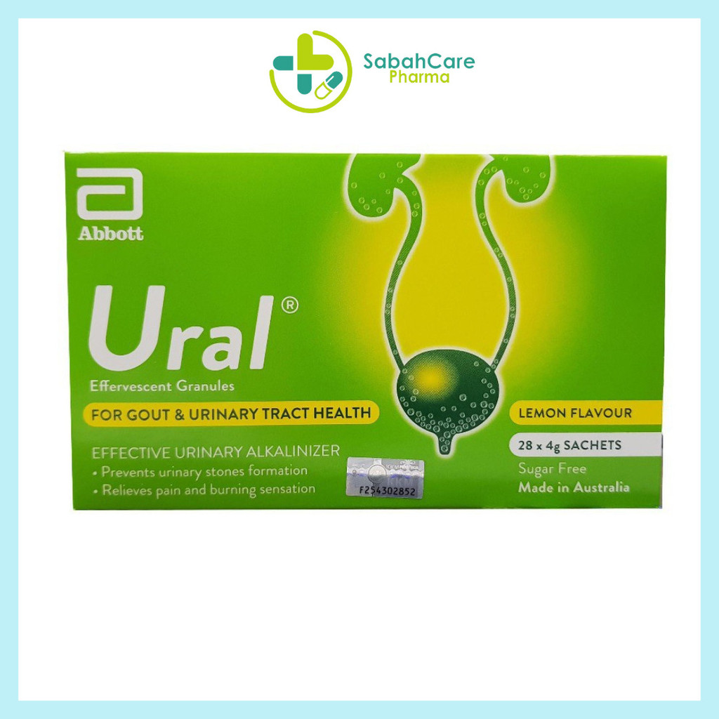 SABAHCARE ABBOTT URAL EFFERVESCENT GRANULES SACHET 4G X 28'S ( GOUT ...