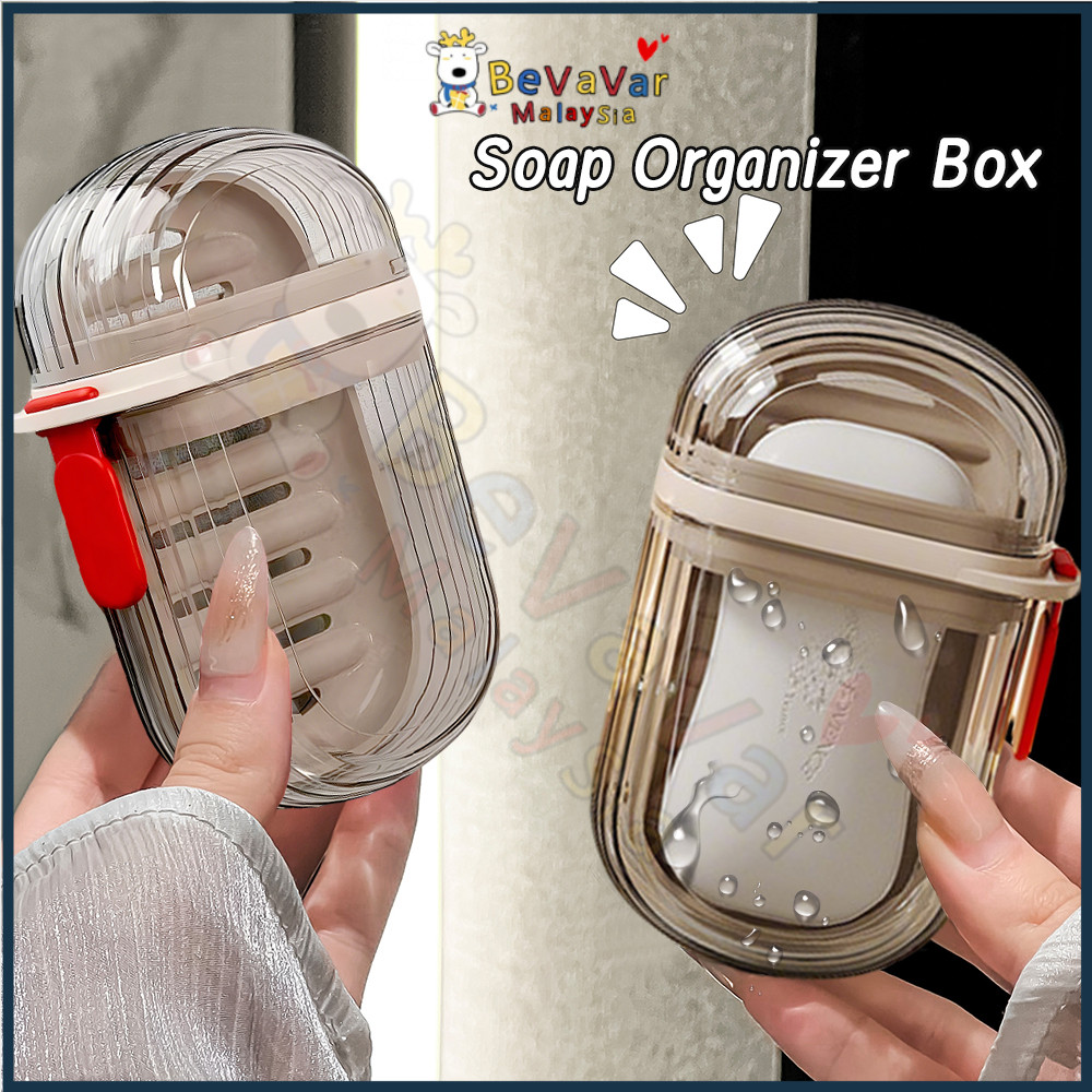 Bevavar Travel Soap Box Soap Container for Travel Bathroom Supplies ...