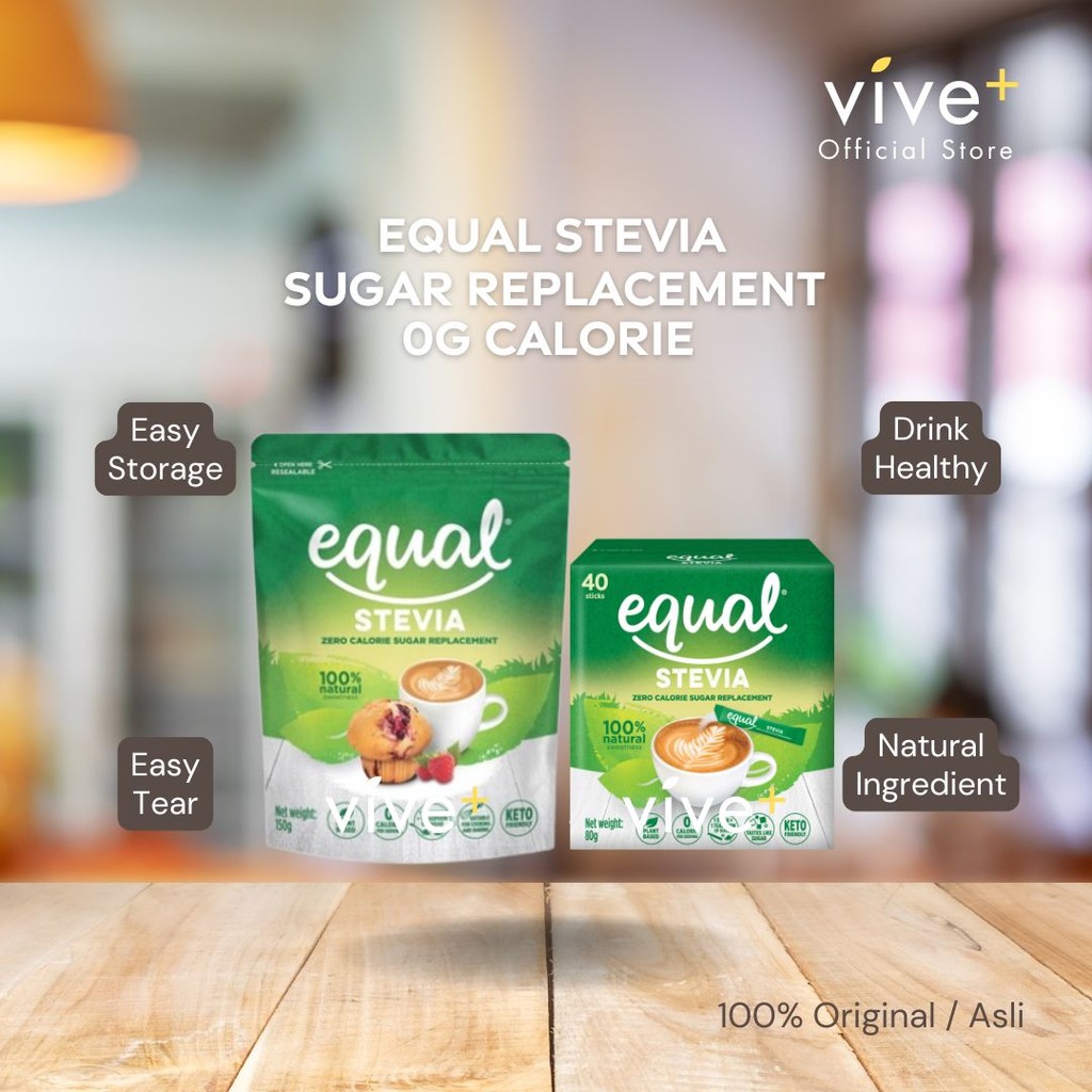 EQUAL Stevia 0g Calorie Sugar Replacement Substitution Series | Gula ...