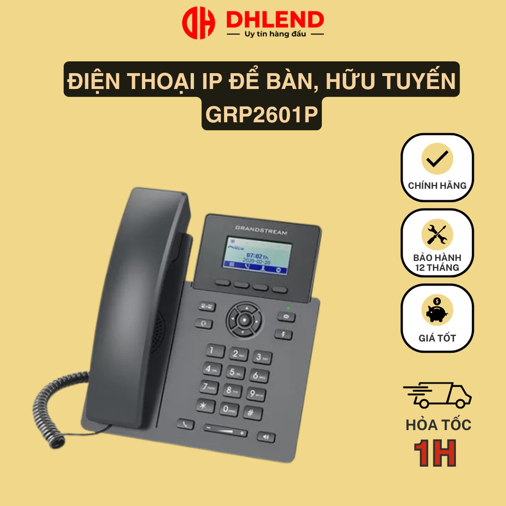 NEW MODEL - Grandstream GRP2601P IP desktop phone with POE | Shopee ...