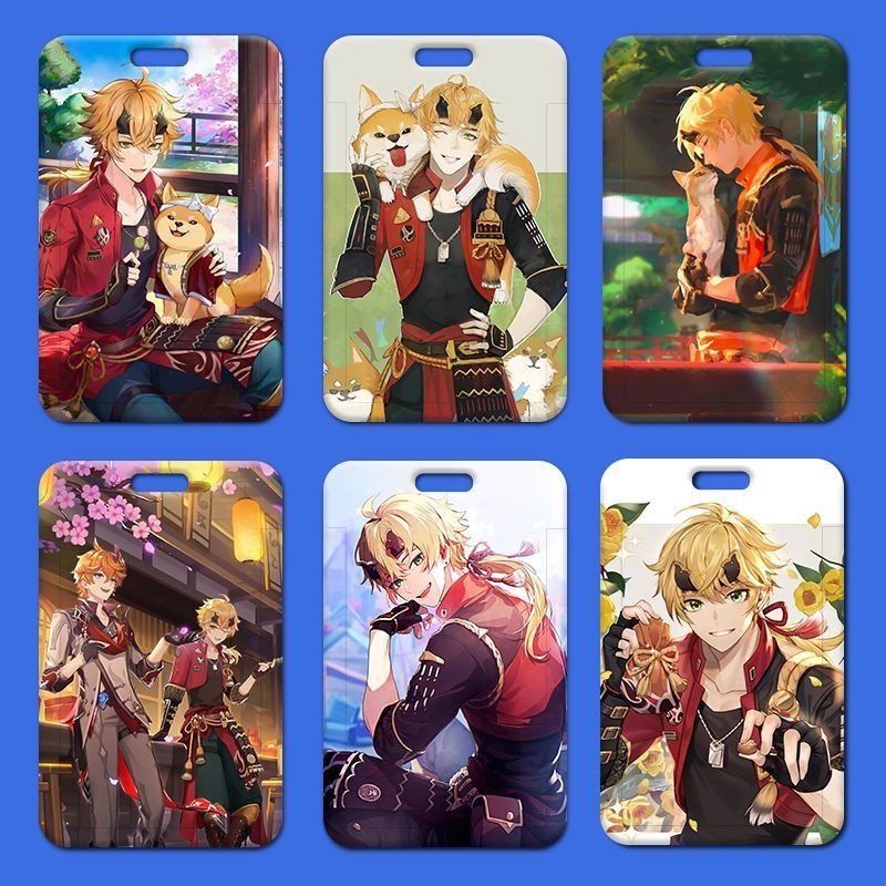 Cartoon Cartoon Anime Genshin Toma Luggage Tag Boarding Pass ...