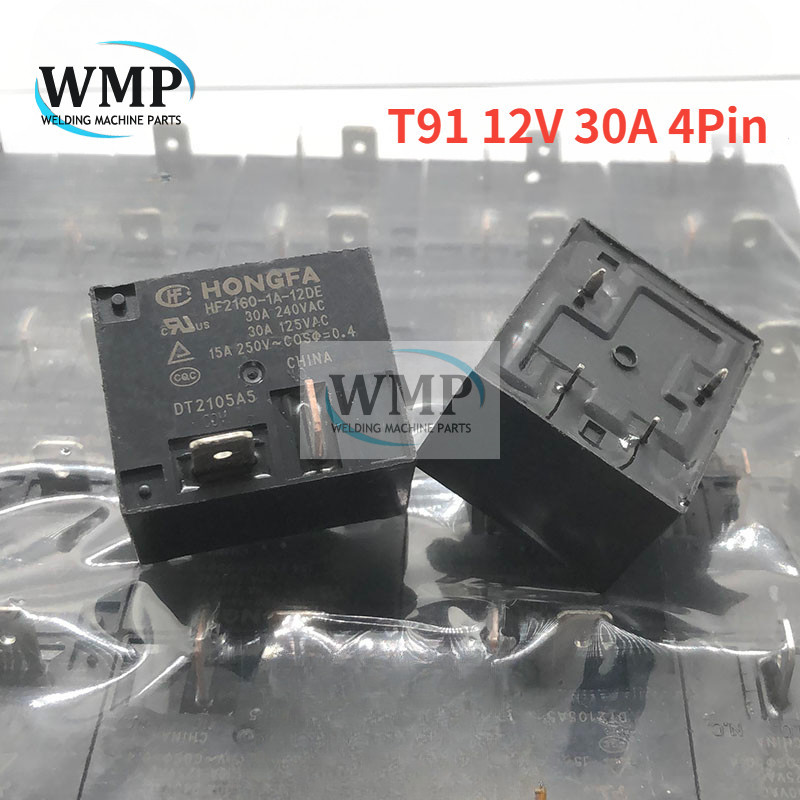 Original T91 Relay HF2160-1A-12DE 4Pin 12V 30A for Aircon Air ...