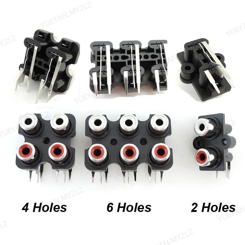 RCA Female Stereo Audio Jack Connector Socket Adapter Video plug AV ...