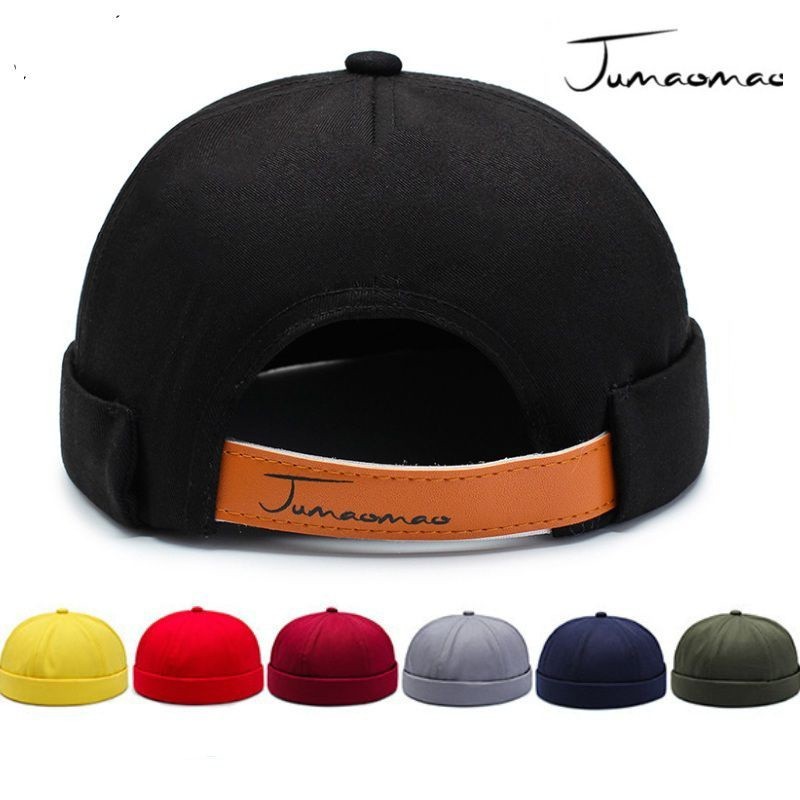 🇲🇾Adjustable Pure COTTON Korean Style Peci Mikihat Brimless Sailor ...