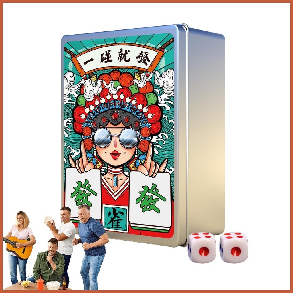 Portable Mahjong Set 146pcs/set Mahjong Playing Cards Waterproof ...