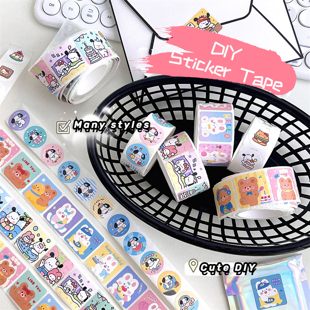 YoYo Cartoon Sealing Stickers Tape Cute DIY Decorative Creative ...