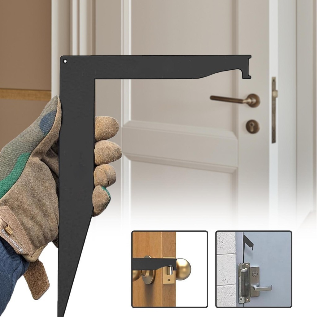 Fire Pick Door Tool L-Shaped Hand Pry Bar Tool Lock Picking Tools ...