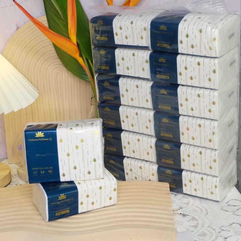 Pack Of 12 Small Packs Of Vietnam Airlines White 3-Layer Soft, Super ...