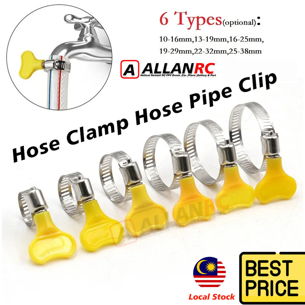 Hose Clamp Hose Pipe Clip With Plastic Handle Stainless Steel Hose ...