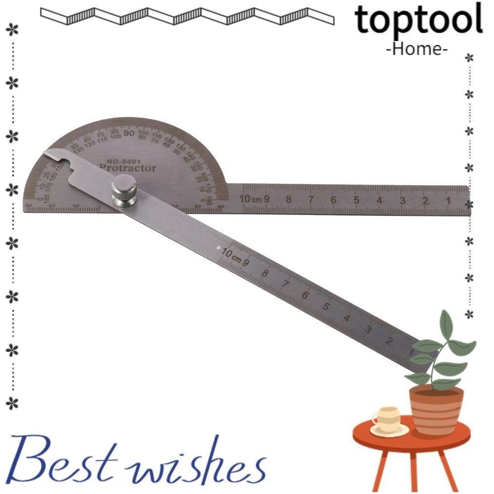 TOPTOOL Angle Finder Tool, Adjustable 0-180 Degrees Angle Finder ...