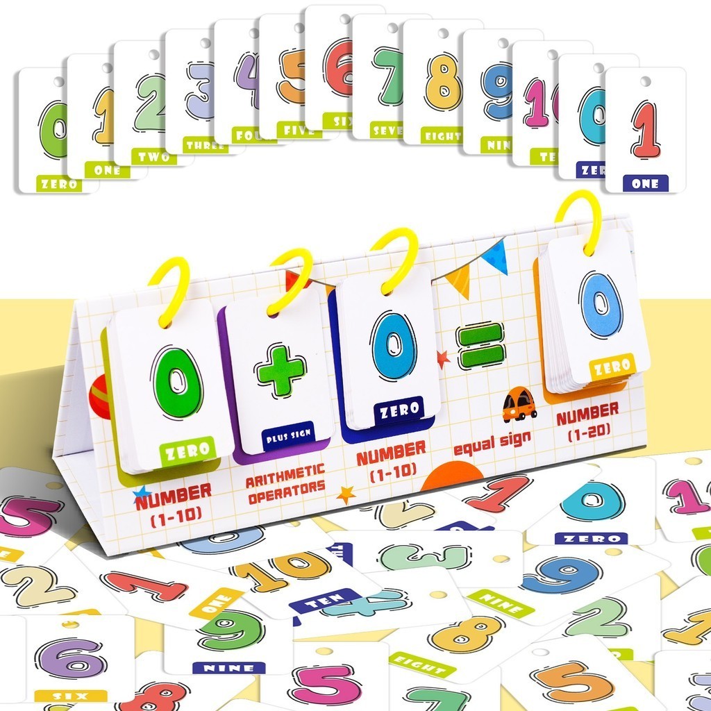 45Pcs Addition and Subtraction Within 20 Flash Card Math Arithmetic ...