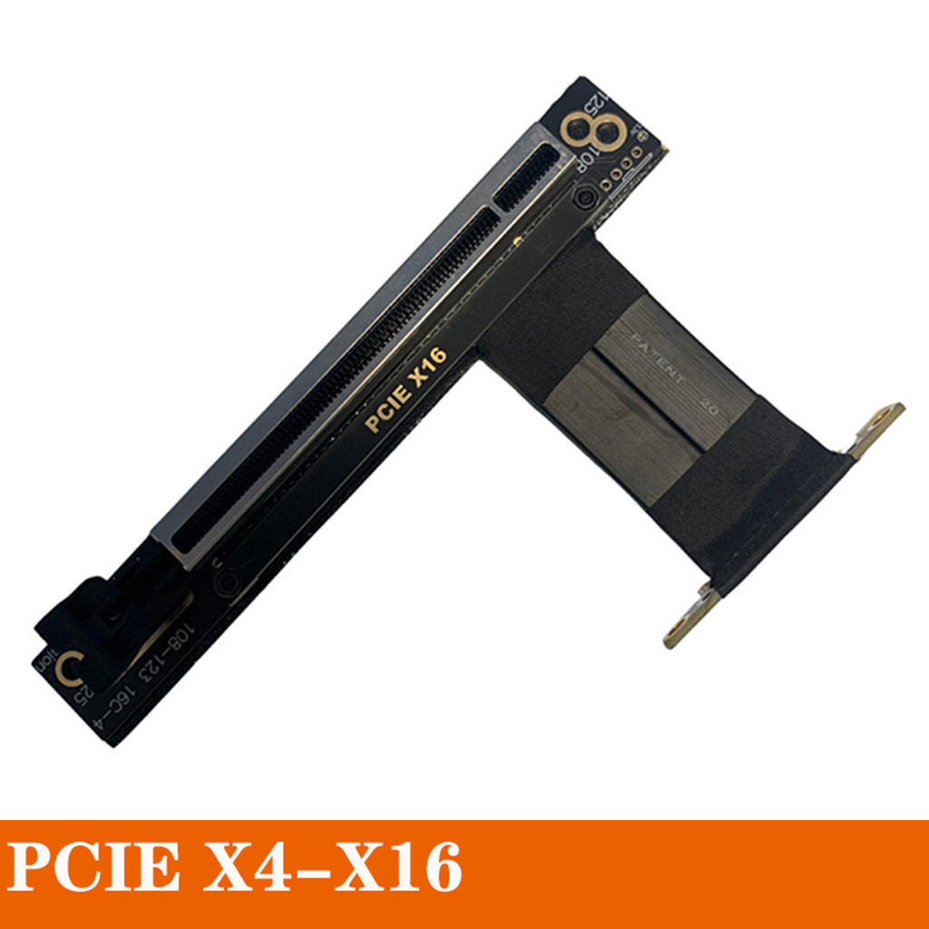 PCIe 3.0 4X 8X 16X Graphics Card GPU Extension Cable 90 Degree PCI ...