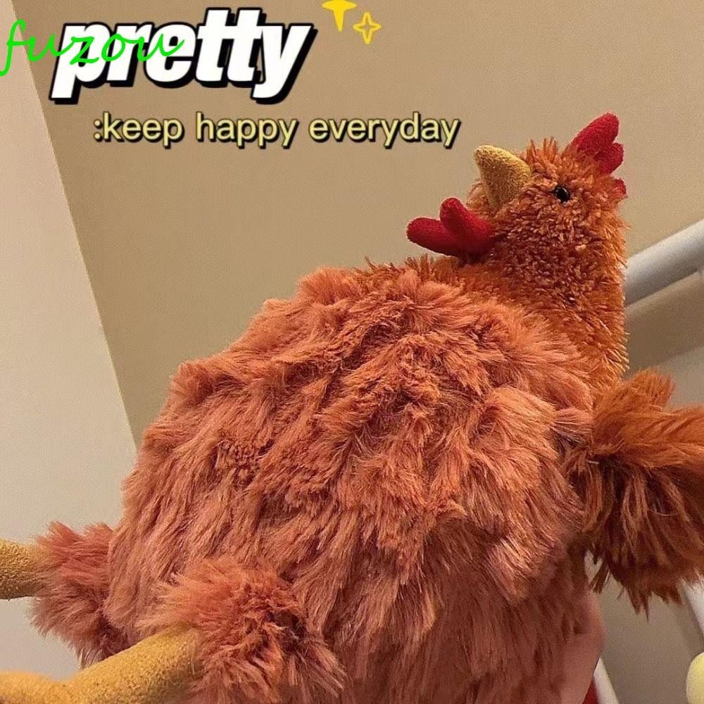 FUZOU Jellycats Chicken Plushie Dolls, Cecil Chick Clooney Rooster ...