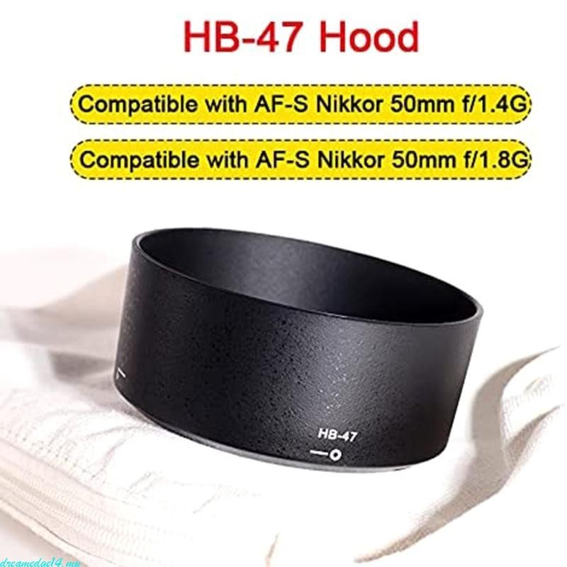 dreamedge14 HB-47 HB47 Lens Hood Reversible Camera for AF-S Nikkor50mm ...