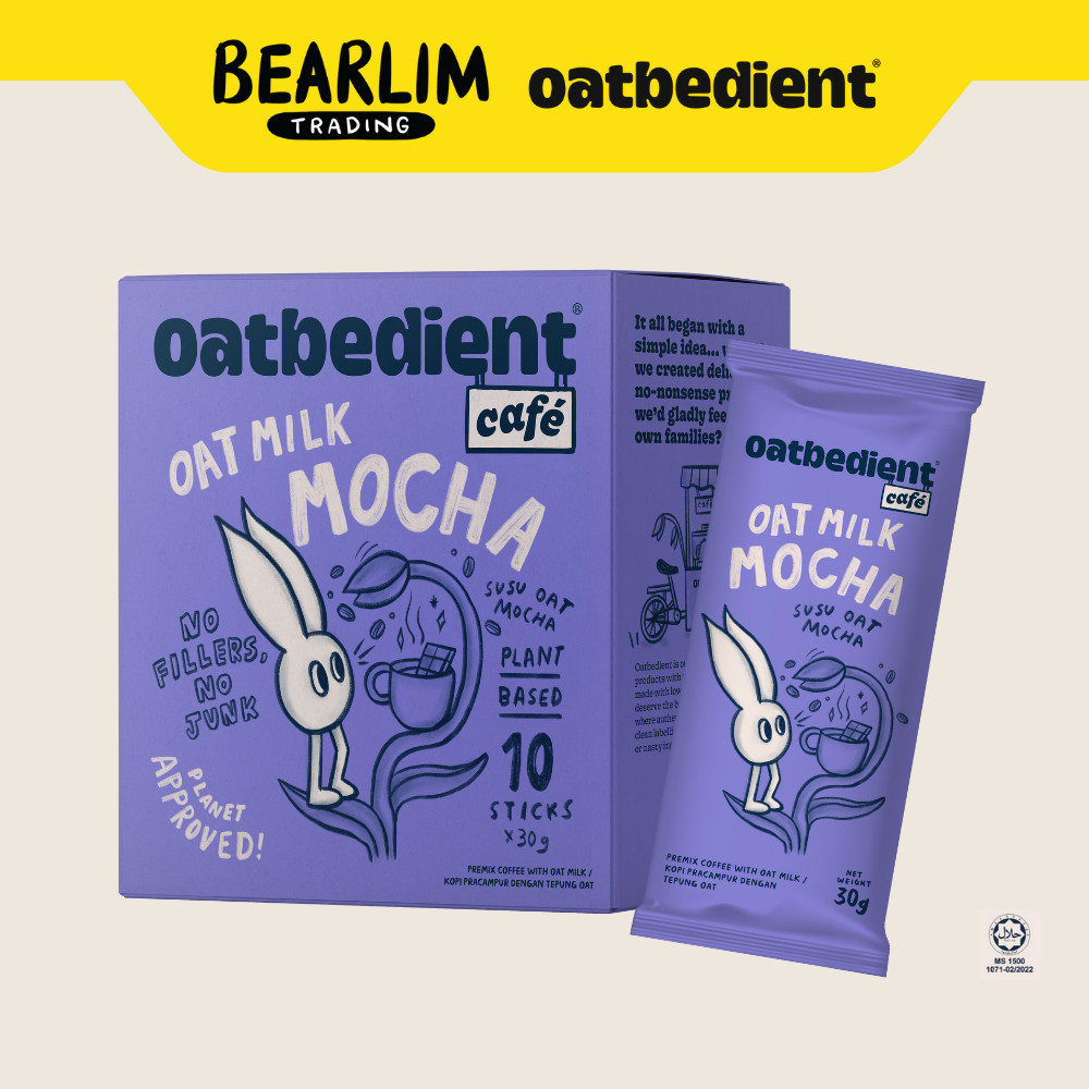 Oatbedient Cafe Series Oat Milk Mocha (30g x 10s) | Shopee Malaysia